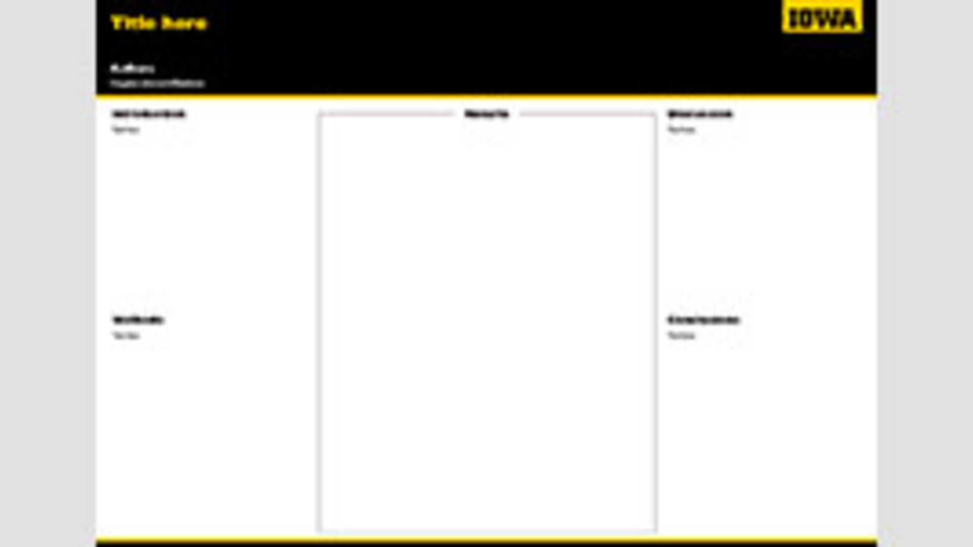 University of Iowa Templates | Design Center - The University of Iowa